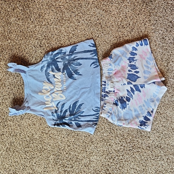 Lucky Brand | Matching Sets | Luck Brand Palm Tree Tank Tie Dye Shorts ...